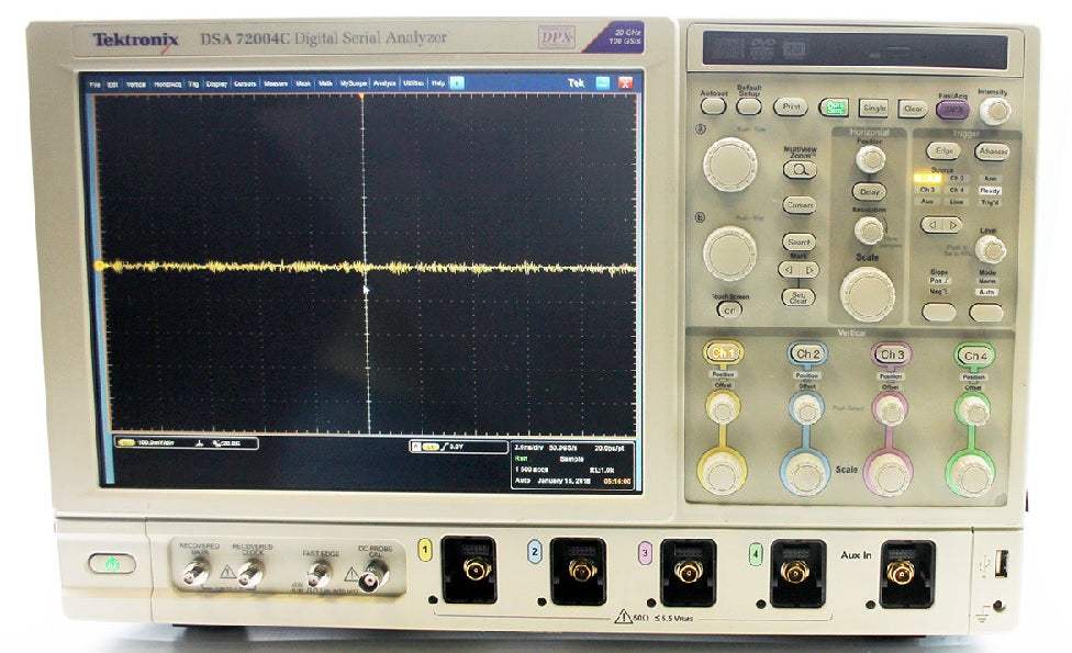 DSA72004C Tektronix 20 GHz 4 Channel Digital Oscilloscope Used ...
