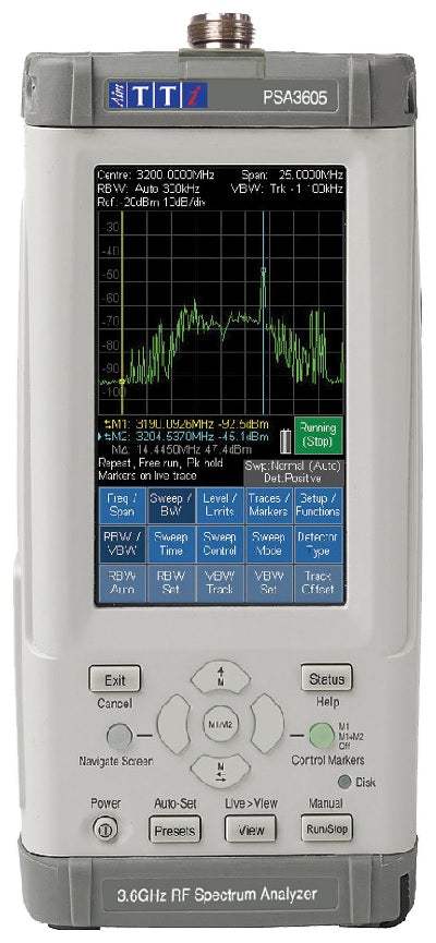 PSA3605USC Thurlby Thandar Instruments 3.6 GHz Spectrum Analyzer New ...